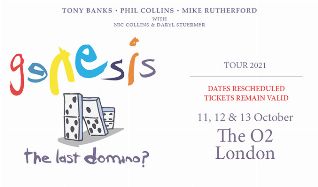 Genesis - EXTRA DATE ADDED tickets in London at The O2 on Wed, 13 Oct 2021
