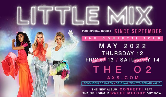 Little Mix - RESCHEDULED tickets in London at The O2 on Sat, 14 May 2022