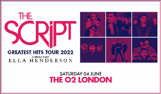The Script tickets in London at The O2 on Sat, 4 Jun 2022