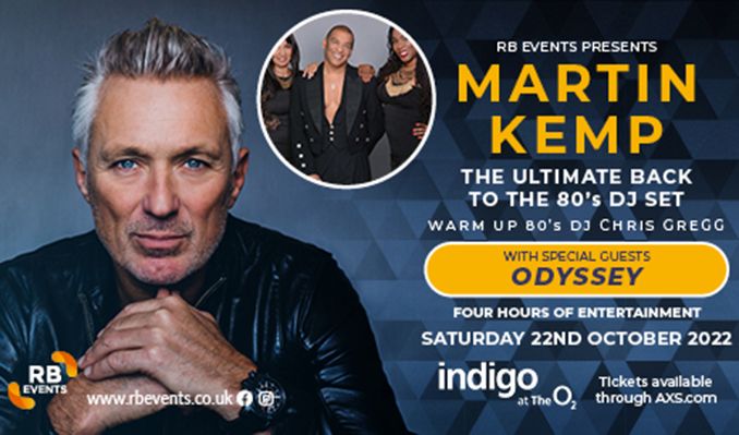 Martin Kemp The Ultimate Back To The 80s DJ Set Additional Offers