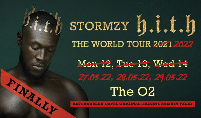 Stormzy - RESCHEDULED tickets in London at The O2 on Mon, 28 Mar 2022