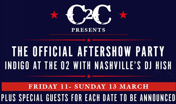 C2C Official Aftershow Party tickets in London at indigo at The O2 on ...