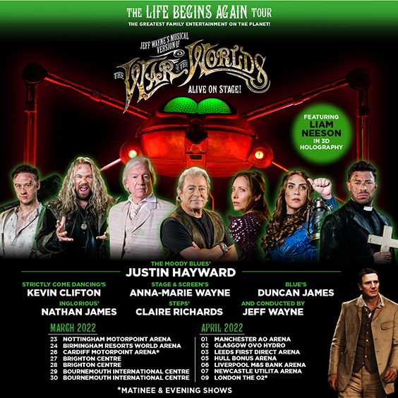 Jeff Wayne’s Musical Version of The War of The Worlds Tickets - Concert ...