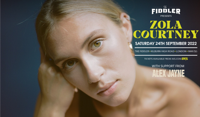 Zola Courtney tickets in London at The Fiddler on Sat, 24 Sep 2022 - 20:00