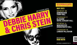 Debbie Harry & Chris Stein In Conversation - RESCHEDULED tickets in ...