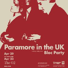 Paramore - EXTRA DATE ADDED tickets in London at The O2 on Sun, 23 Apr 2023