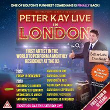 Peter Kay at The O2 tickets