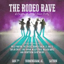 Rodeo Rave tickets in Birmingham at Saturn on Sat, Jan 7, 2023 - 9:00PM