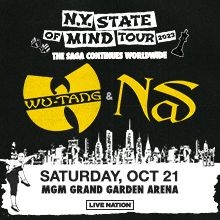 Wu-Tang Clan & Nas : NY State Of Mind Tour Additional Offers