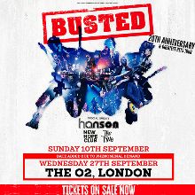 Busted tickets in London at The O2 on Wed, 27 Sep 2023