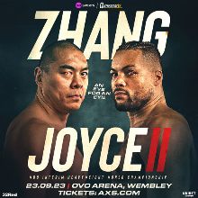 Zhang vs Joyce tickets in London at OVO Arena Wembley on Sat, Sep 23, 2023
