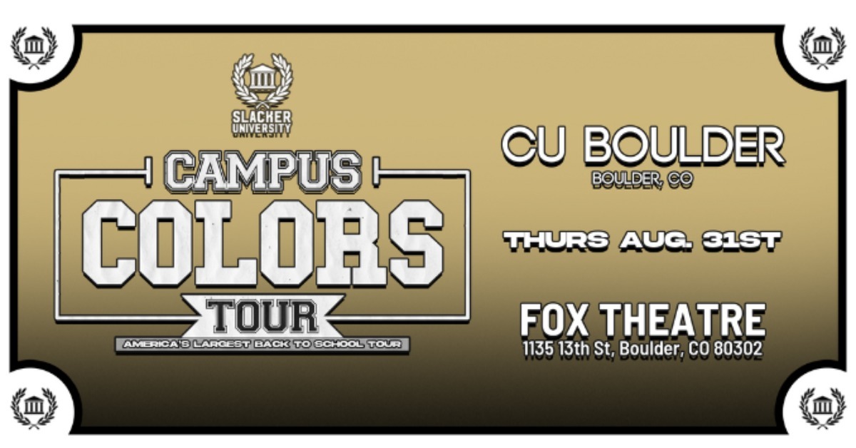 Slacker University's Campus Colors Tour: Boulder | Z2 Entertainment