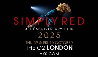 Simply Red tickets in London at The O2 on Thu, 9 Oct 2025