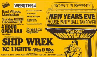 Webster Hall New Year's Eve Ball tickets in New York at Webster Hall on ...