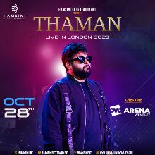 Thaman tickets in London at OVO Arena Wembley on Sat, 28 Oct 2023 - 19:30
