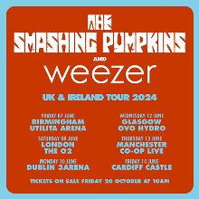 The Smashing Pumpkins and Weezer tickets in London at The O2 on Sat ...