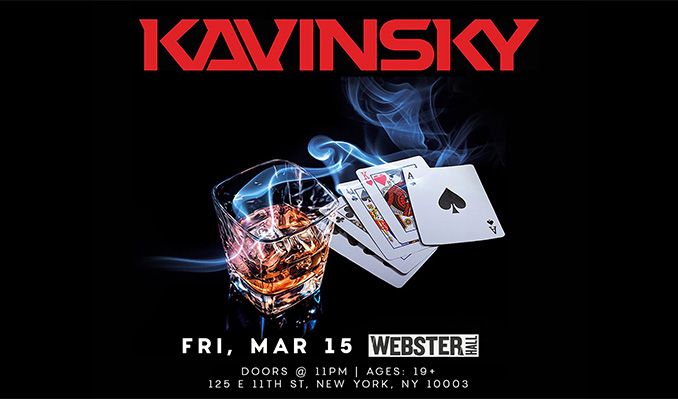 Kavinsky tickets in New York at Webster Hall on Fri, Mar 15, 2024 - 11:59PM