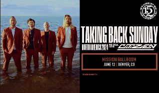 Taking Back Sunday tickets in Denver at Mission Ballroom on Wed, Jun 12 ...