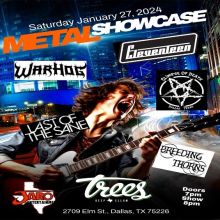 Jaro Entertainment Metal Showcase tickets in Dallas at Trees on Sat ...