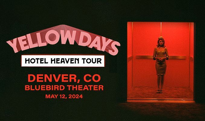 Yellow Days tickets in Denver at Bluebird Theater on Sun, May 12, 2024 ...