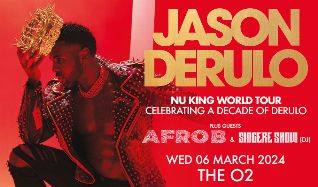 Jason Derulo tickets in London at The O2 on Wed, 6 Mar 2024