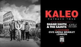 KALEO tickets in London at OVO Arena Wembley on Thu, 14 Nov 2024 - 19:30