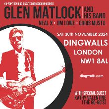 Glen Matlock Band with support from Kathy Valentine (The Go Go's ...