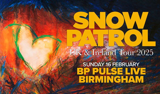 Snow Patrol tickets in Birmingham at bp pulse LIVE on Sun, 16 Feb 2025 ...