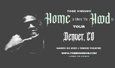 Tobe Nwigwe tickets in Denver at Ogden Theatre on Wed, 26 Mar 2025 - 8:00pm