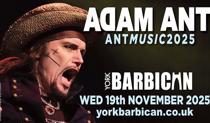 AXS US - Adam Ant - RESCHEDULED - York - York Barbican - Wed, Nov 19 ...