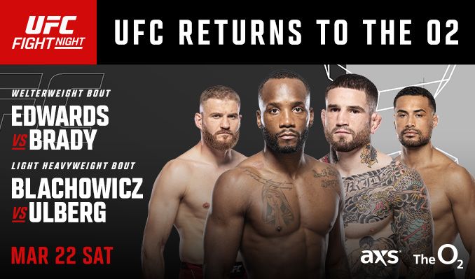 UFC FIGHT NIGHT - Sat 22nd Mar 2025 tickets in London at The O2 on Sat ...