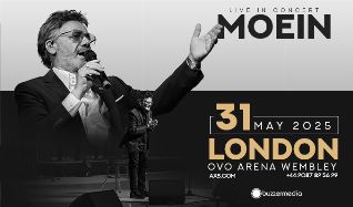 Moein tickets in London at OVO Arena Wembley on Sat, 31 May 2025 - 20:30