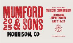 Mumford & Sons tickets in Morrison at Red Rocks Amphitheatre on Tue, 22 ...