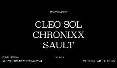 Cleo Sol, Chronixx, SAULT tickets in London at Victoria Park on Fri, 15 ...