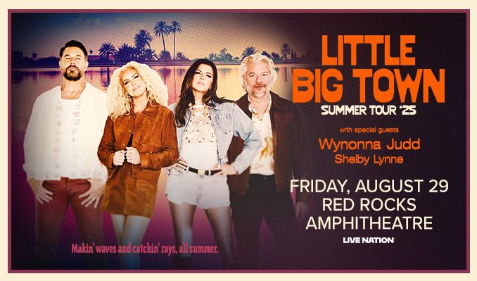 Little Big Town: Summer Tour 2025 tickets in Morrison at Red Rocks ...