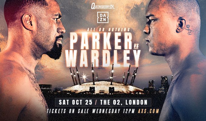 Joseph Parker vs Fabio Wardley tickets and tour dates ...
