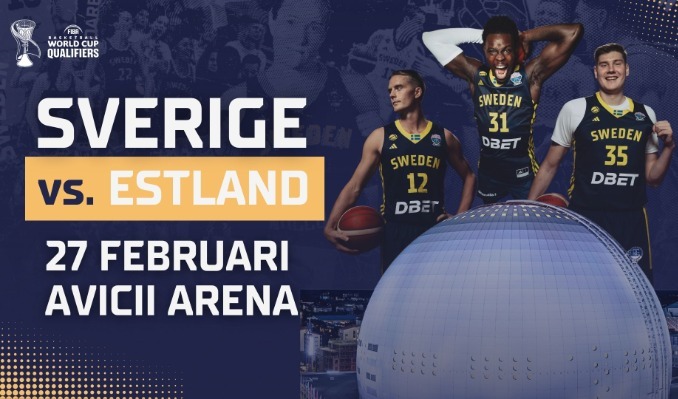 Sverige - Estland - Stockholm - Avicii Arena - fre 27 feb. 2026 19:00 ...